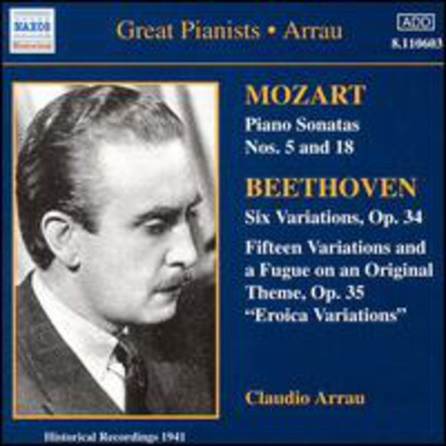 MOZART: Piano Sonatas / BEETHOVEN: Variations (Arrau) (1941) – ArkivMusic